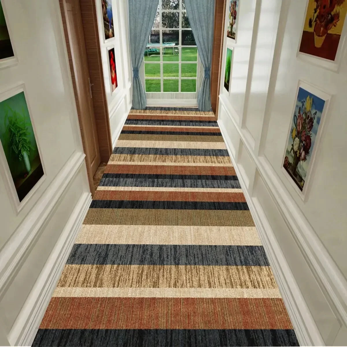 Modern Abstract Corridor Carpet Runner Fashionable Light Luxury Hall ...
