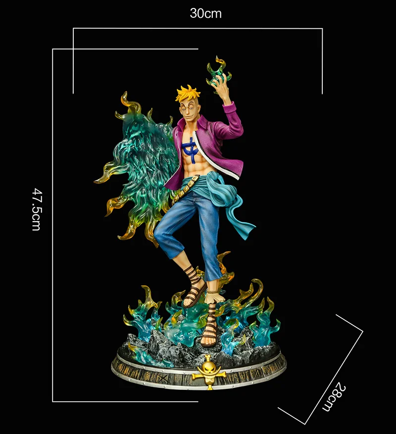 One Piece Figure GK Oversized Phoenix Marco Action Model Figma 48cm PVC ...