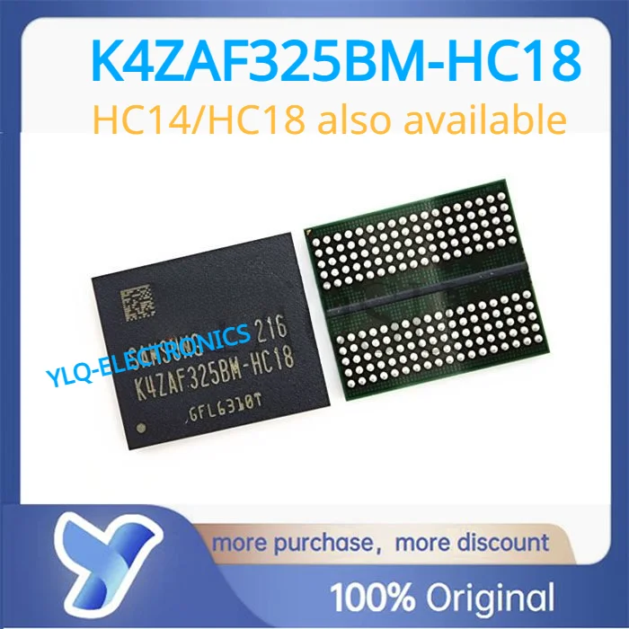 Original New SAMSUNG K4ZAF325BM-HC18 K4ZAF325BM HC18 GDDR6 16Gb 18 ...