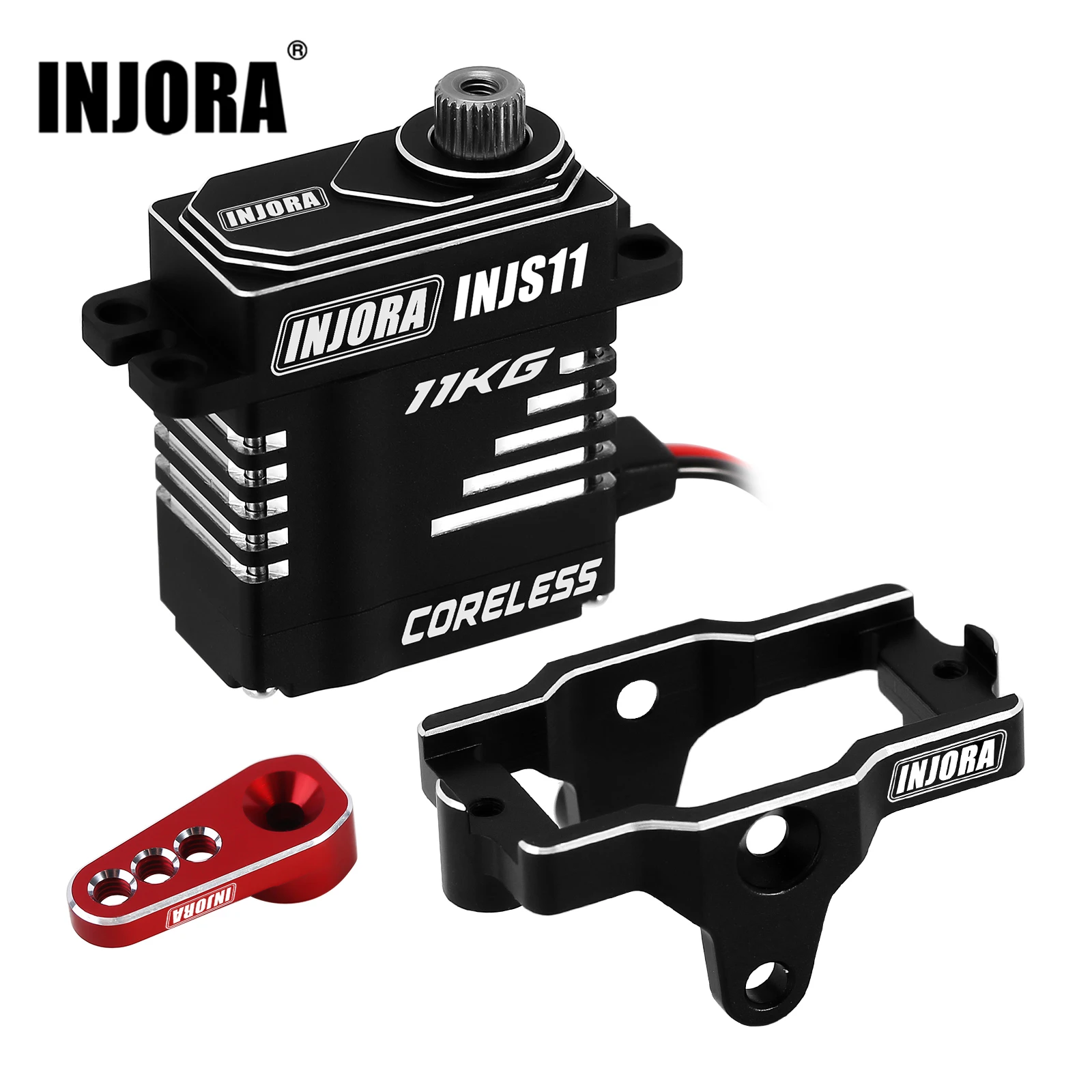 INJORA High Voltage Large Torque Metal Gear Digital Micro Coreless ...