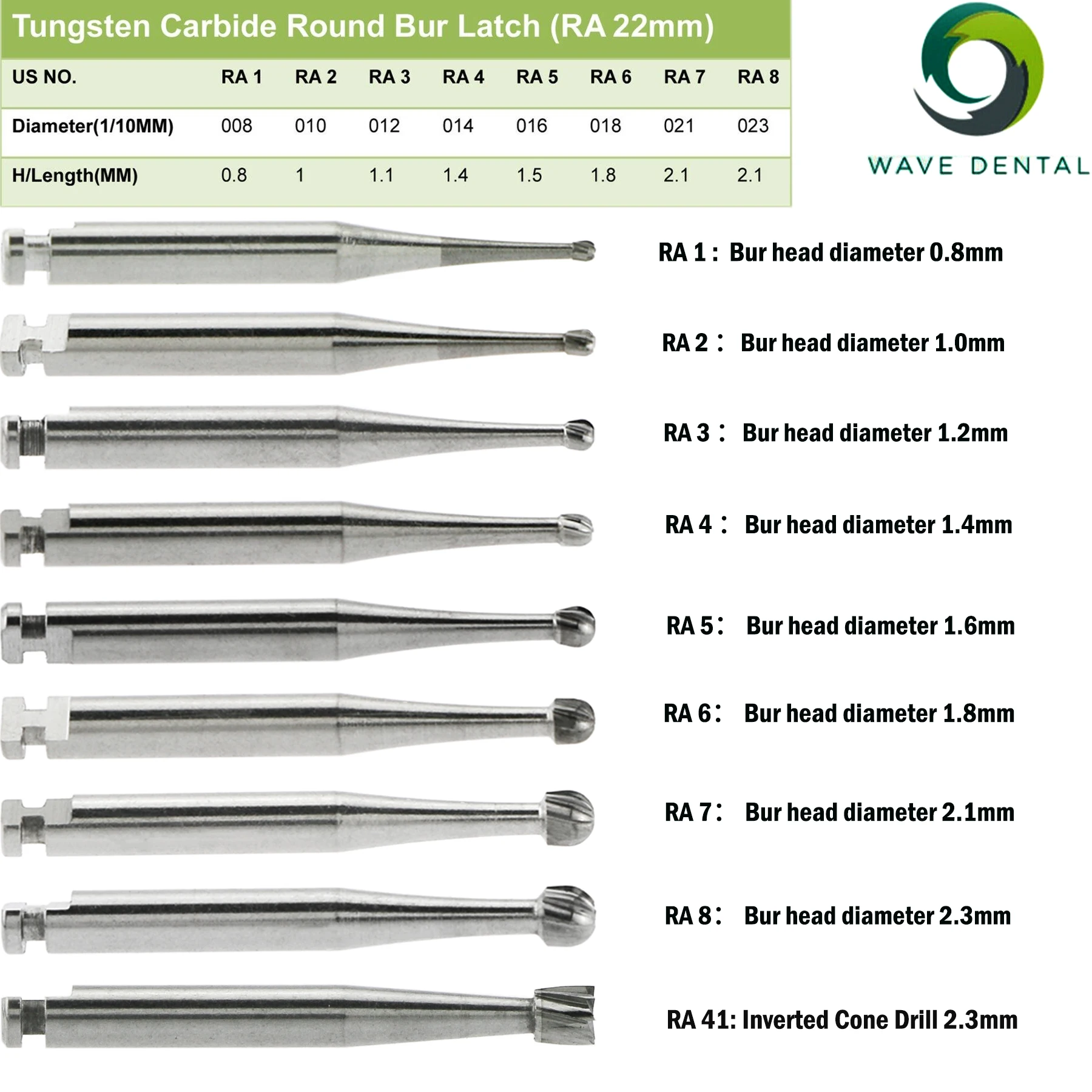 PRIMA-WELLE-Dental-Wolfram-Hartmetall-Bohrer-Langsam-Geschwindigkeit ...