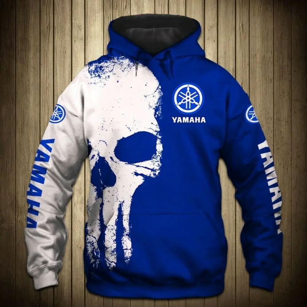 Spring and Autumn Yamaha Racing Team Hoodies Fashion 3D Printing Men's ...