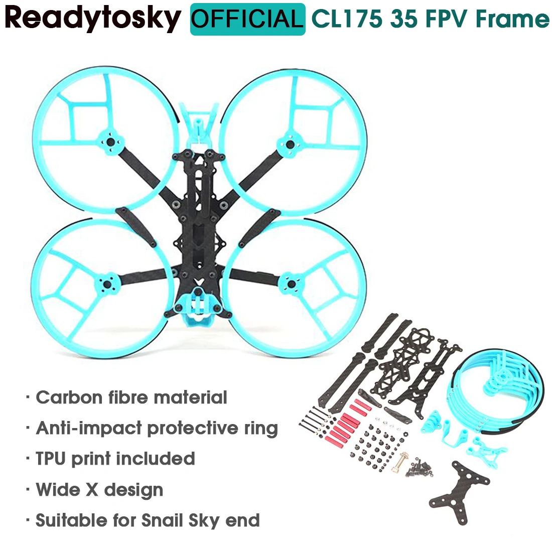 CL175-175mm-3-5inch-FPV-Carbon-Fiber-Frame-Kit-with-Propepller-Guard ...