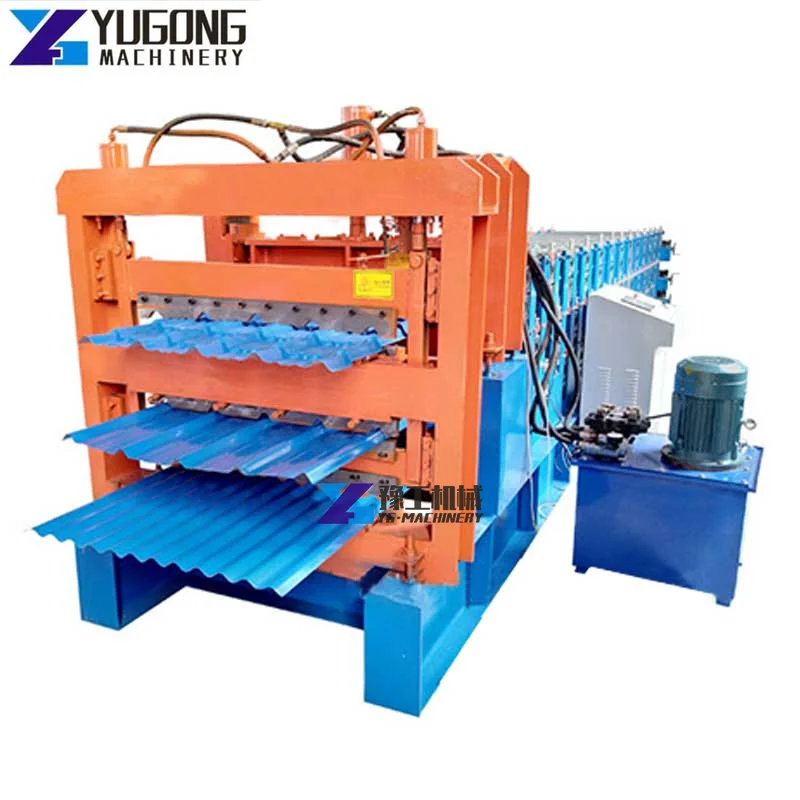 Full Automatic Metal Roof Panel Glazed Tile Roll Forming Machine ...