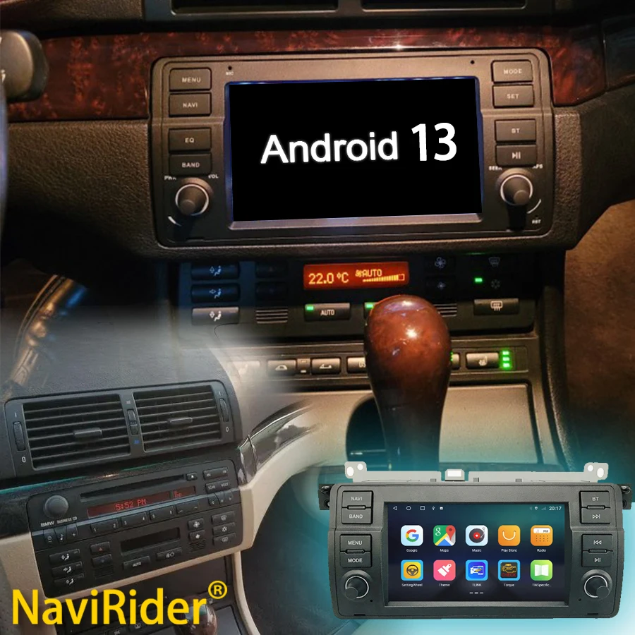 Android-13-AutoRadio-Car-Stereo-For-BMW-3-Series-E46-Multimedia-M3-318 ...