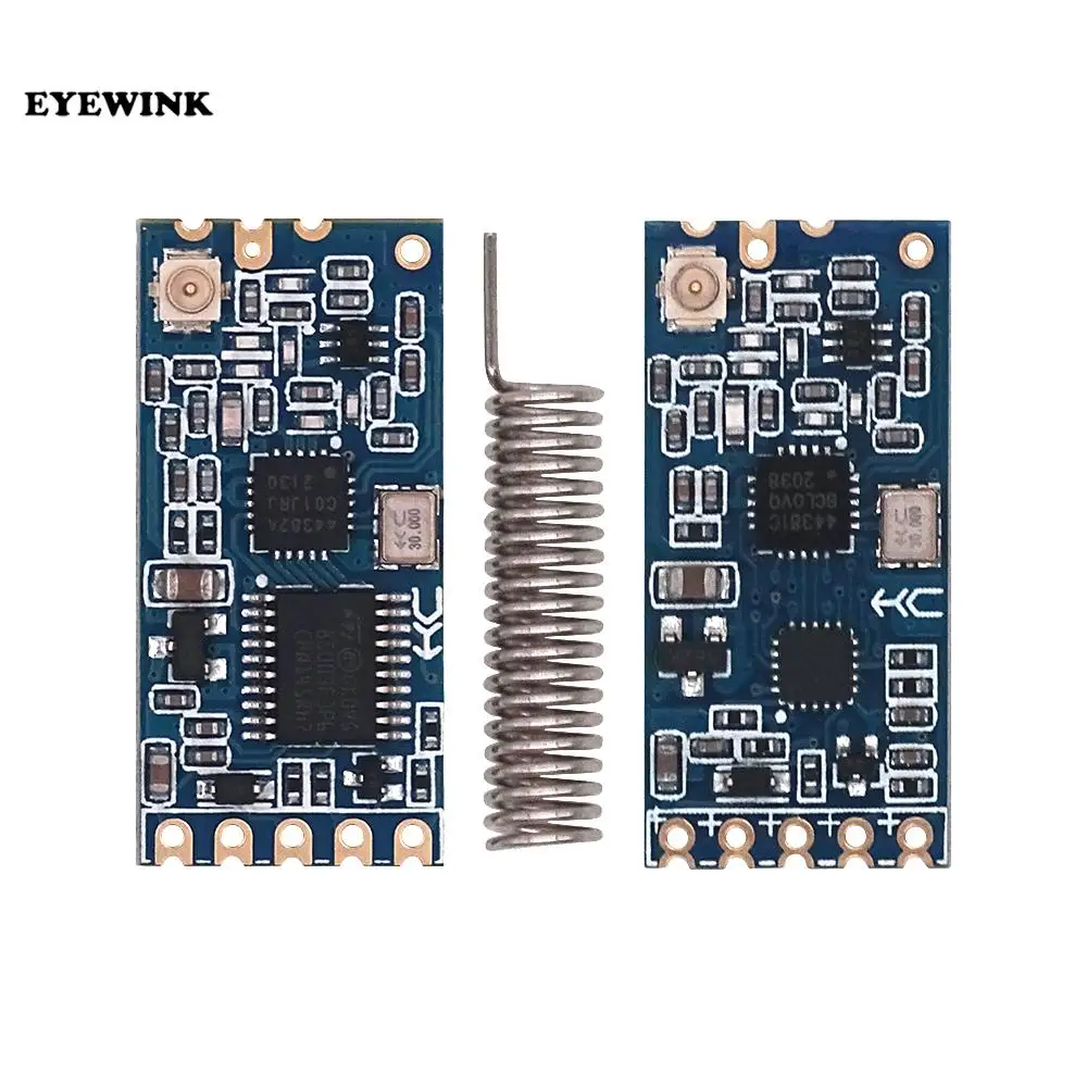 10 pces 433mhz HC 12 si4438 módulo de porta serial sem fio 1000m ...