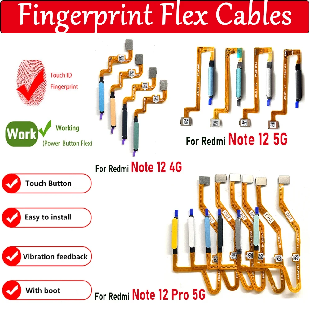 NEW-Tested-For-Xiaomi-Redmi-Note-12-4G-Pro-5G-ID-Home-Button ...