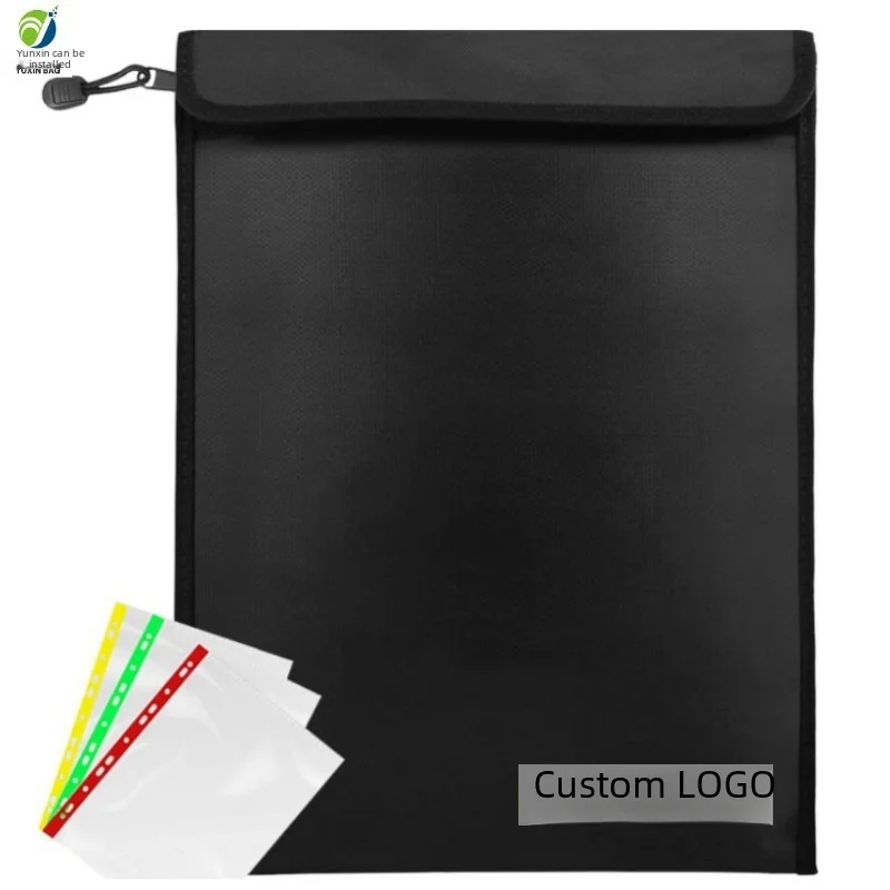 Fireproof-Document-Bag-Waterproof-Archive-Folder-Important-Paper ...