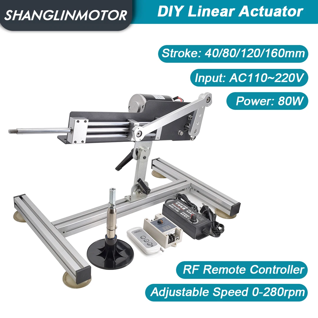 DIY-Stroke-40-160mm-Linear-Reciprocating-Motor-with-Remote-Controller ...