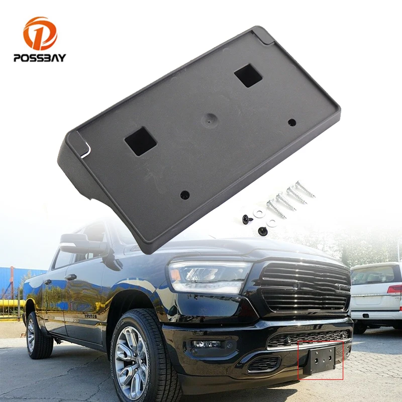 Car Front License Plate Bracket Black Auto Exterior Accessories ...