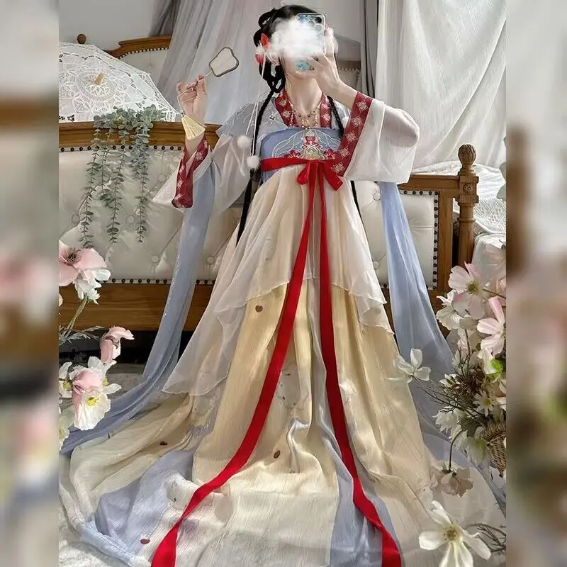 Vestido de Hanfu para mujer, traje de baile tradicional chino antiguo ...