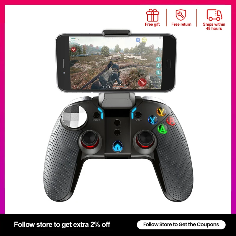 Bluetooth Gamepad Mobile Joystick Trigger Pubg Controller For Phone Android iPhone PC Game Pad ...