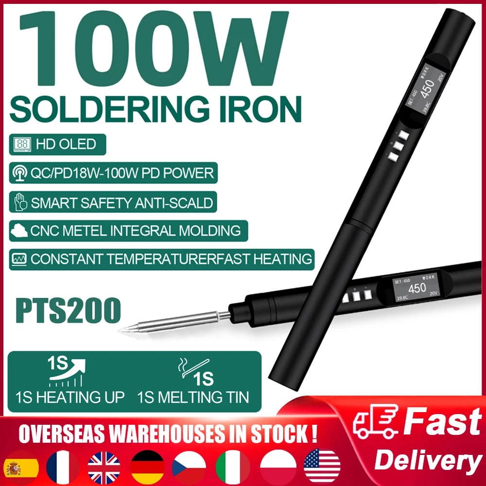PTS200-Smart-Soldering-Iron-100W-Max-PD2-0-3-0-ESP32-Open-Source-for ...