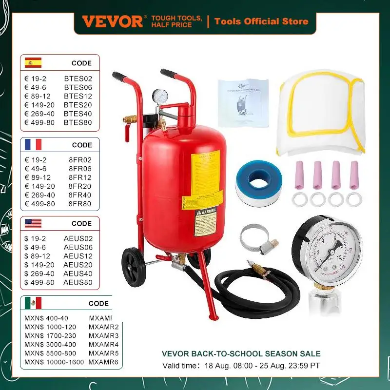 VEVOR-Sand-Blaster-10Gal-Portable-Air-Sandblaster-125-Psi-Pressure-Sand ...