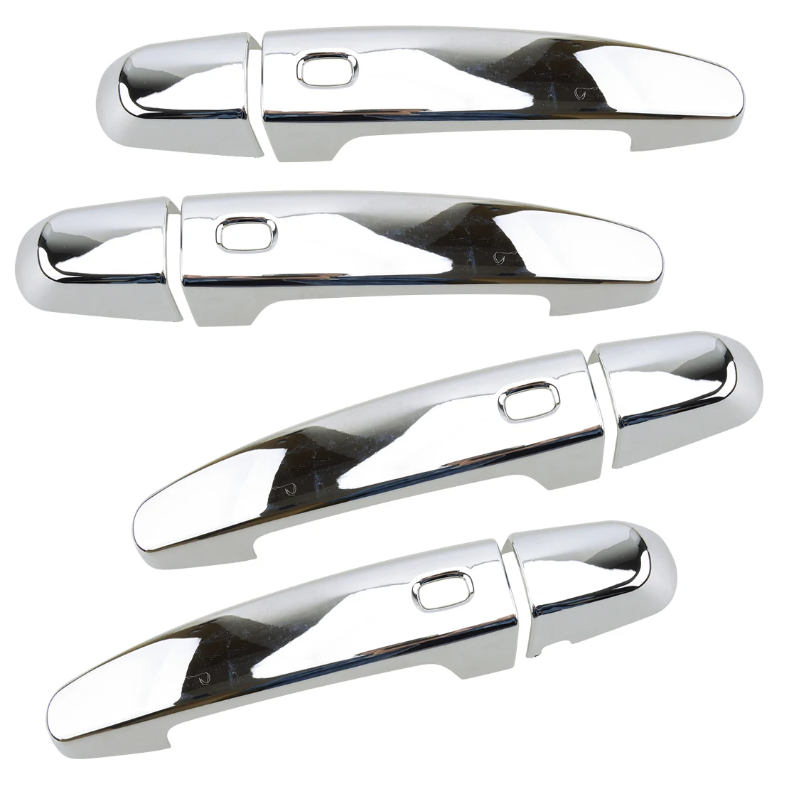 Chrome Silver Car Front Rear Exterior Door Handle Cover Trim Set Fit ...