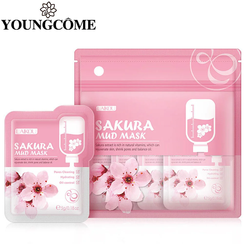 Japan-Sakura-Face-Mask-Mud-Deep-Cleansing-Oil-Contril-Shrink-Pores ...