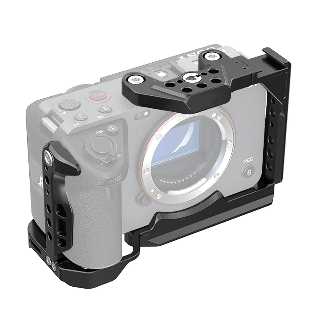 Camera-Half-Cage-for-Sony-FX30-FX3-Protective-DSLR-Rig-1-4-3-8-Holes ...