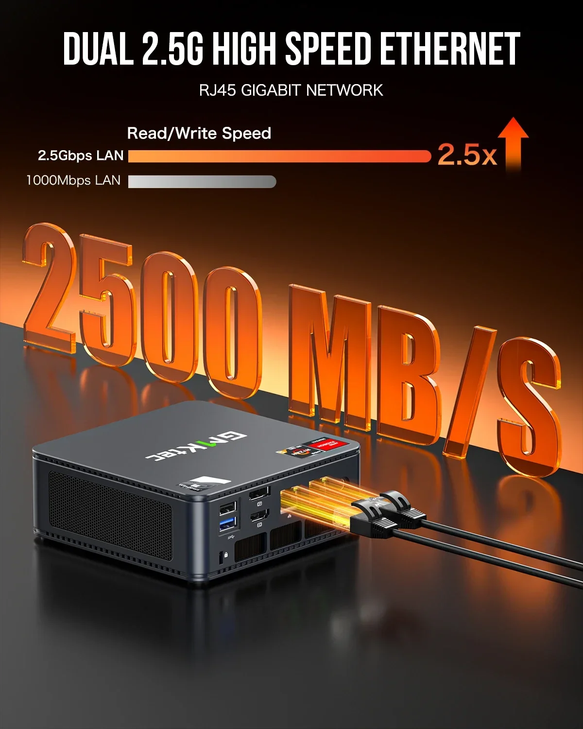 GMKtec M6 Ryzen 5 6600H MINI PC Windows 11 DDR5 5600Mhz 16GB 500GB Nvme ...