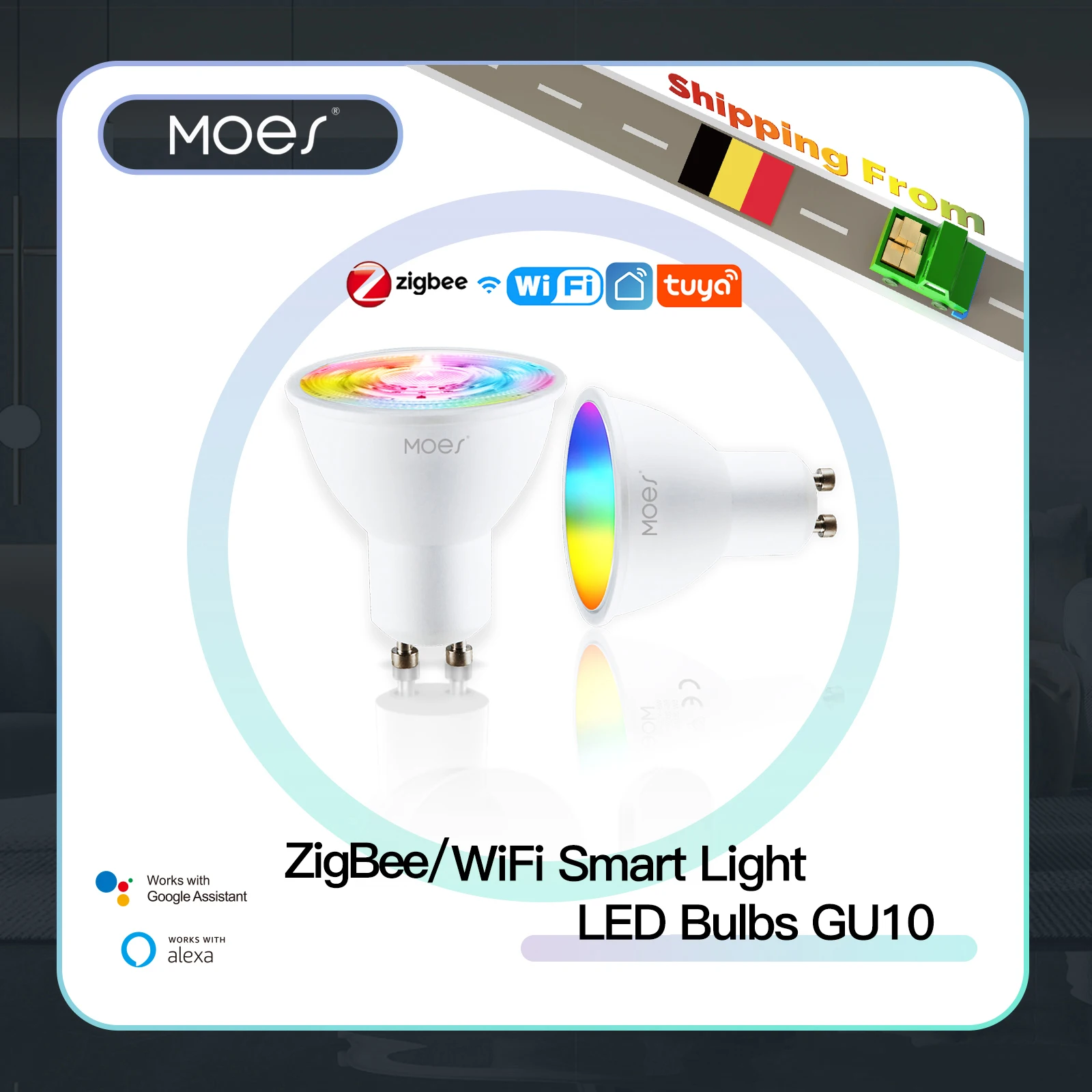 MOES-Tuya-ZigBee-GU10-WIFI-Smart-LED-Bulbs-RGB-C-W-White-Dimmable-Lamps ...