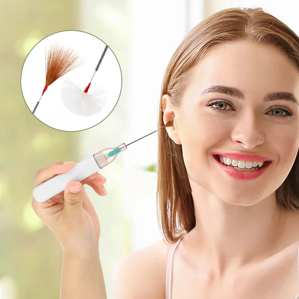 Electric-Ear-Canal-Massager-Goose-Feather-Ear-Picker-360-Ear-Cleaner ...