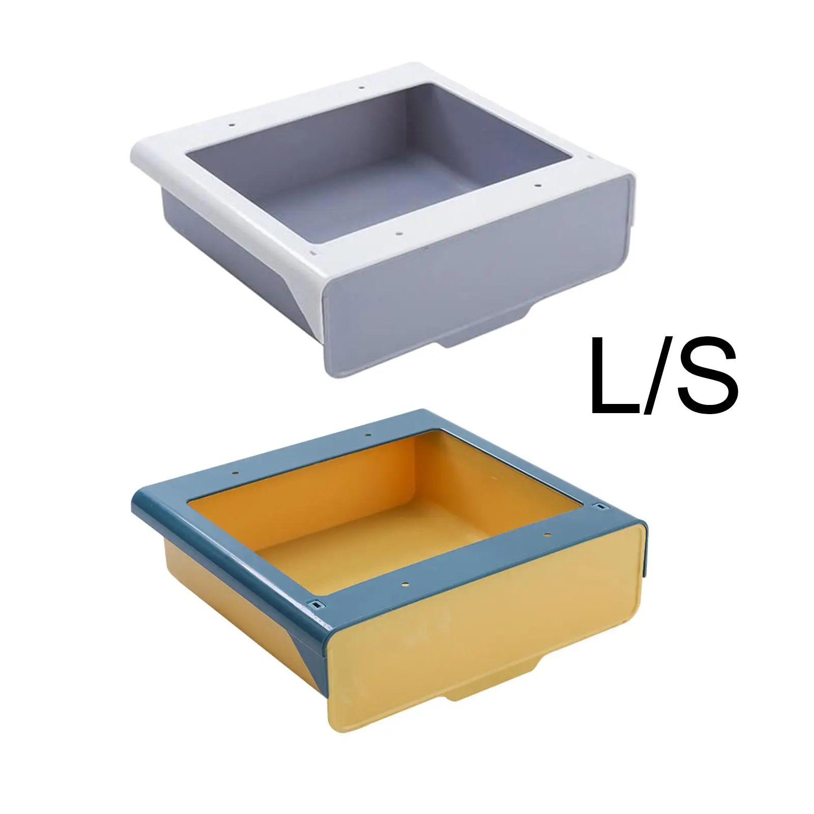 Plastic-Drawer-Under-Table-Shelf-Under-Desk-Drawer-Pull-Down-Easy-to ...