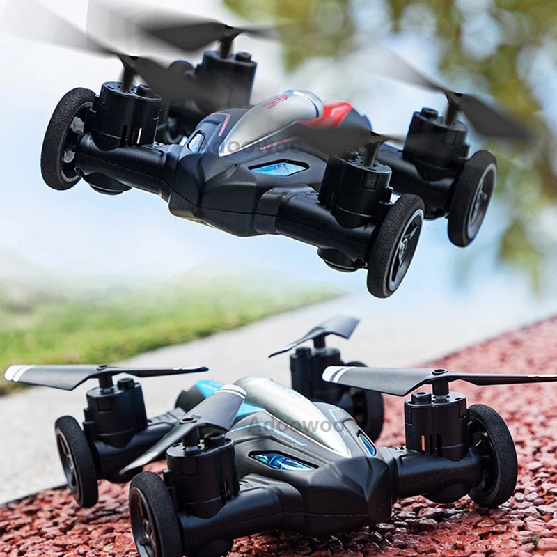 RC Land-Air Mini Drone Plane Aircraft Dual-Mode Mini 2.4G Four-Axis ...