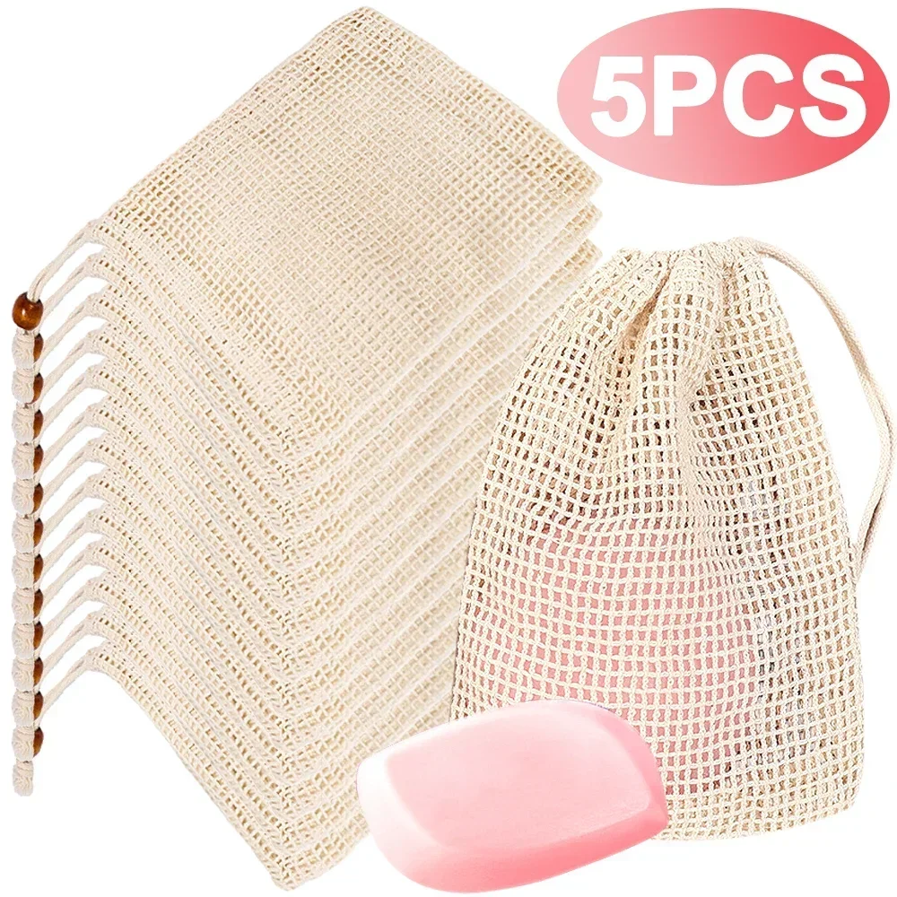 Soap-Foaming-Net-Mesh-Bags-Bath-Washing-Tools-Body-Cleaning-Bubble ...