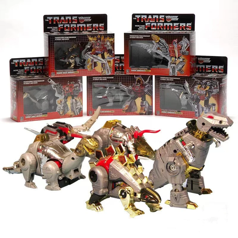 Transformers-Action-Figure-Toy-modelo-G1-Reissue-Dinosaur-Set-Grimlock ...