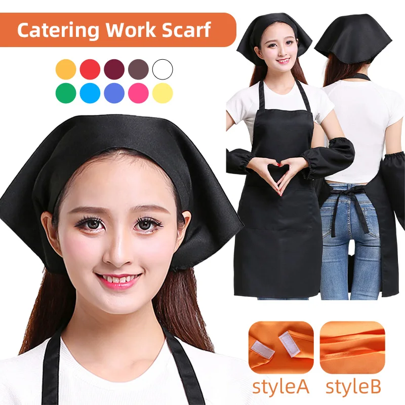 New Japanese Simple Catering Chef Work Hat Women's Solid Color ...
