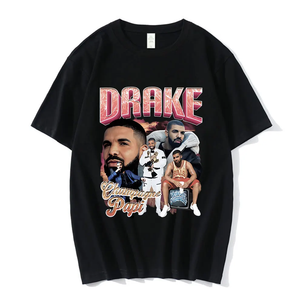 Rapper-Drake-Graphic-T-Shirt-Champagne-Papi-T-Shirts-Men-s-Fashion-Hip ...
