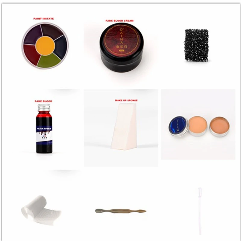 Makeup Sets Wound Skin Waterproof Makeup Film Special Effects Fake Scar ...