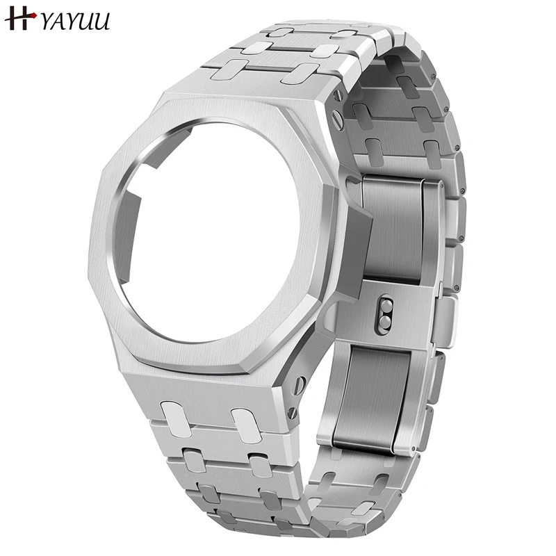GA2100 Metal Watch Band Case Replacement Kit, Strap Bezel Accessories ...
