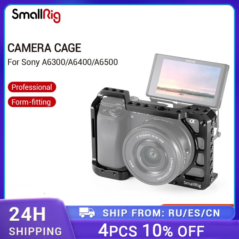 SmallRig-A6400-Cage-for-Sony-A6300-A6400-A6500-Form-Fitted-DSLR-Camera ...