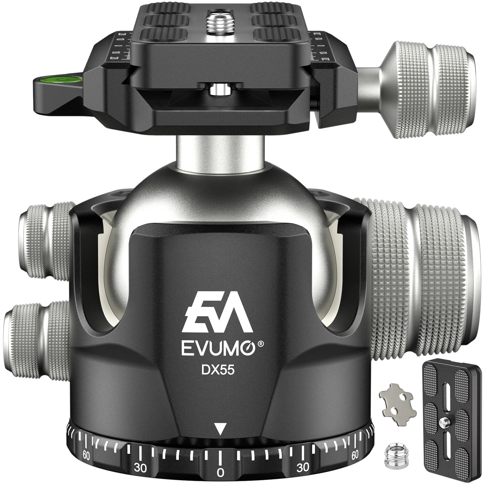 EVUMO-DX55-Professional-Big-Ball-Head-Max-Load-40kg-88lbs-with ...