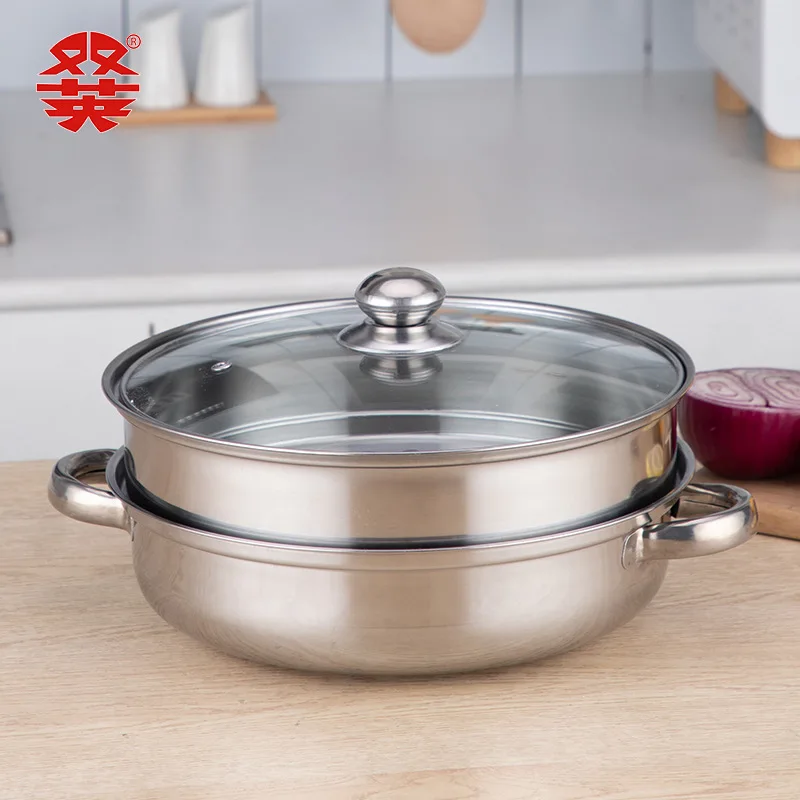 kitchen-multifunctional-double-layer-soup-steamer-28cm-stainless-steel ...