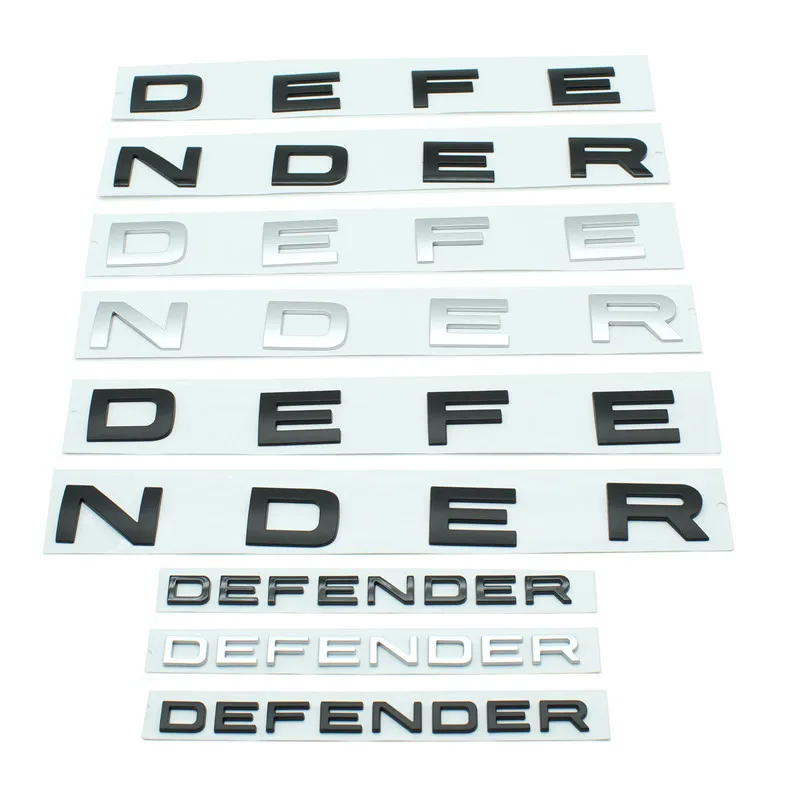 1X-Car-2021-Year-3D-ABS-DEFENDER-Letter-Logo-Stickers-Decals-For ...