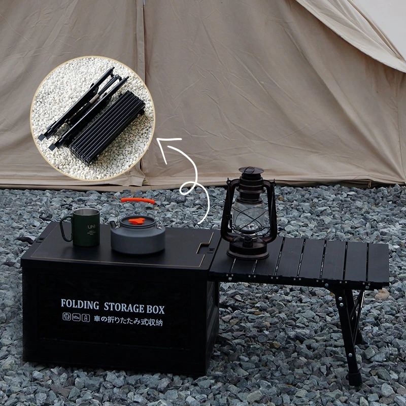 Outdoor-Folding-Storage-Box-Portable-Lightweight-Black-Storage-Box ...