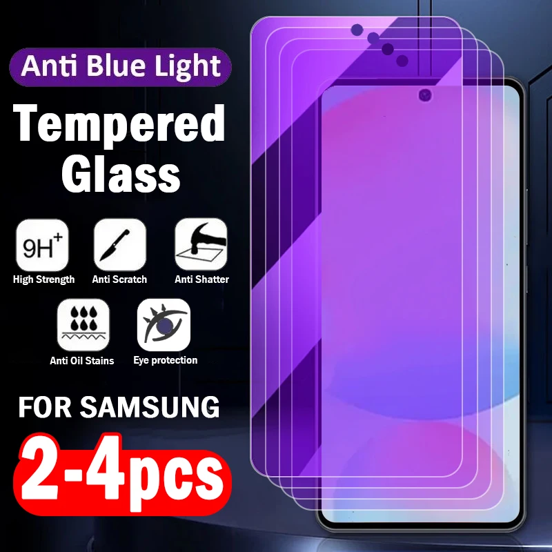 2/3/4pcs Anti Blue Light Tempered Glass for Samsung A56 A36 A26 A16 A06 ...