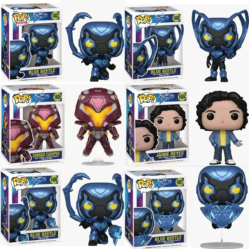 FUNKO-POP-Blue-Beetle-Figure-1403-Conrad-Carapax-1405-Gallery-Movie ...