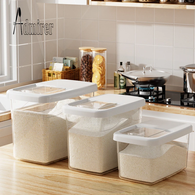 Kitchen-Rice-Storage-Box-Large-Grain-Metering-Dispenser-With-Lid-Insect ...