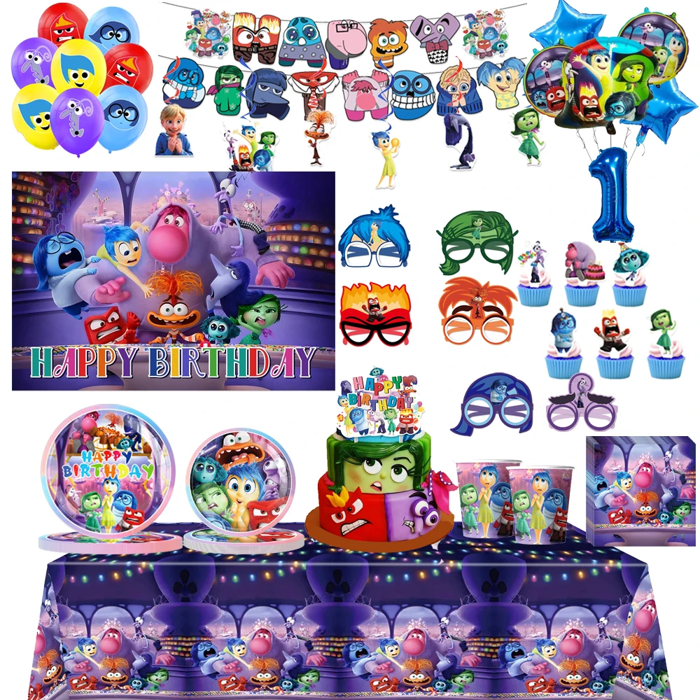 Inside-Out-Party-Decoration-Tableware-Paper-Glasses-Masks-Backdrop ...