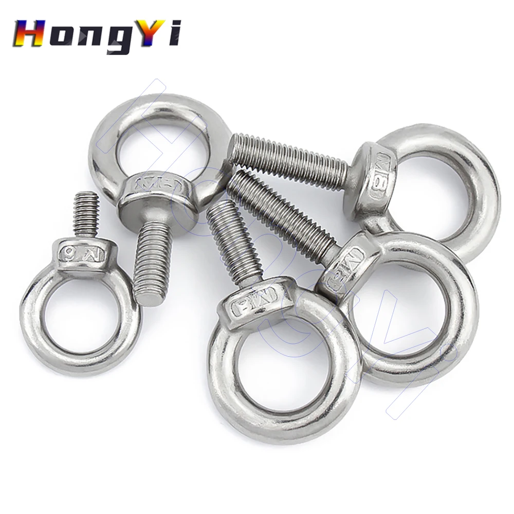 M3 M4 M5 to M14 Lifting Eye Bolts Screw 304 A2 Stainless Steel Eyebolt ...