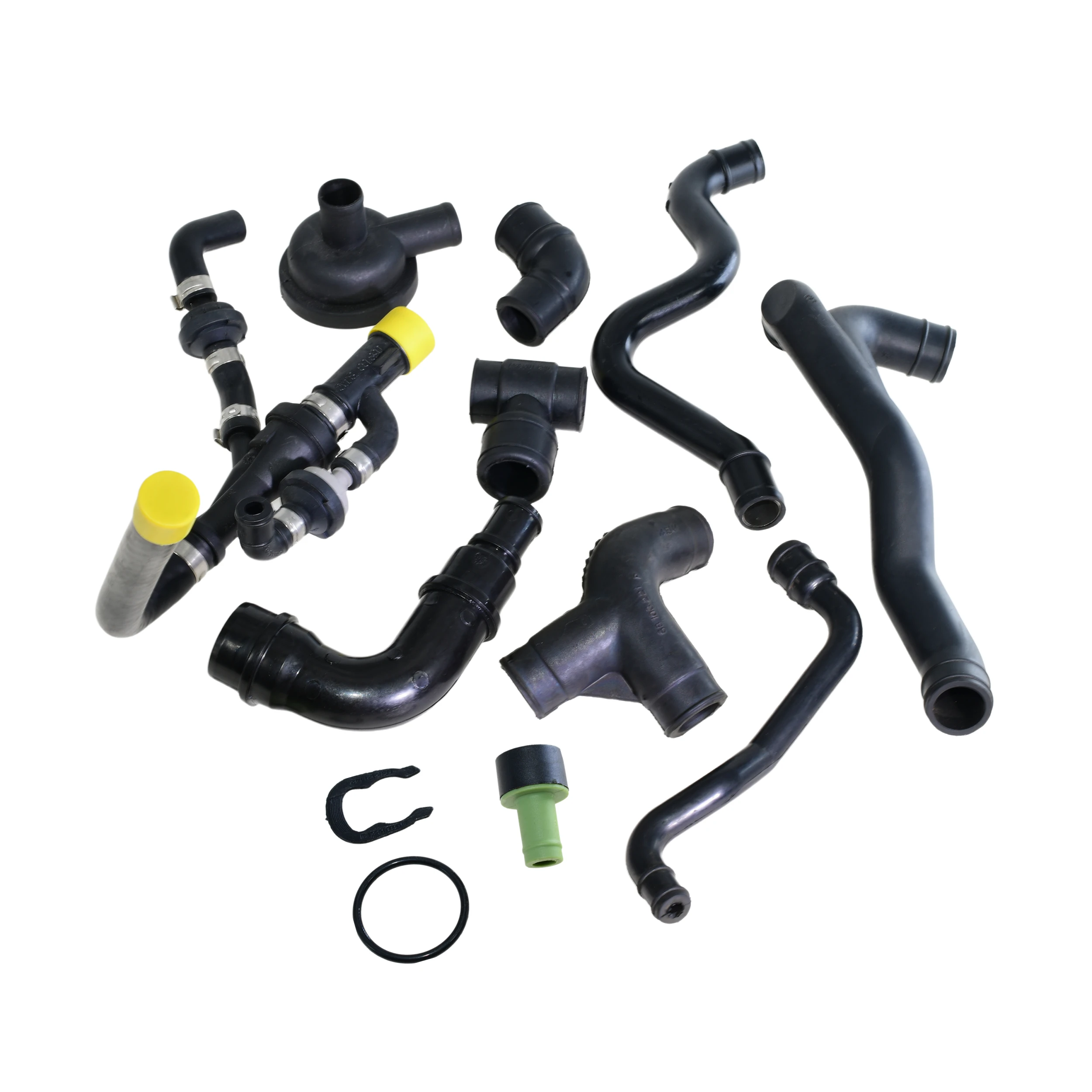 12 Pcs Crankshaft Ventilation Hose PCV valve kit For Audi A3 A4 A6 TT ...