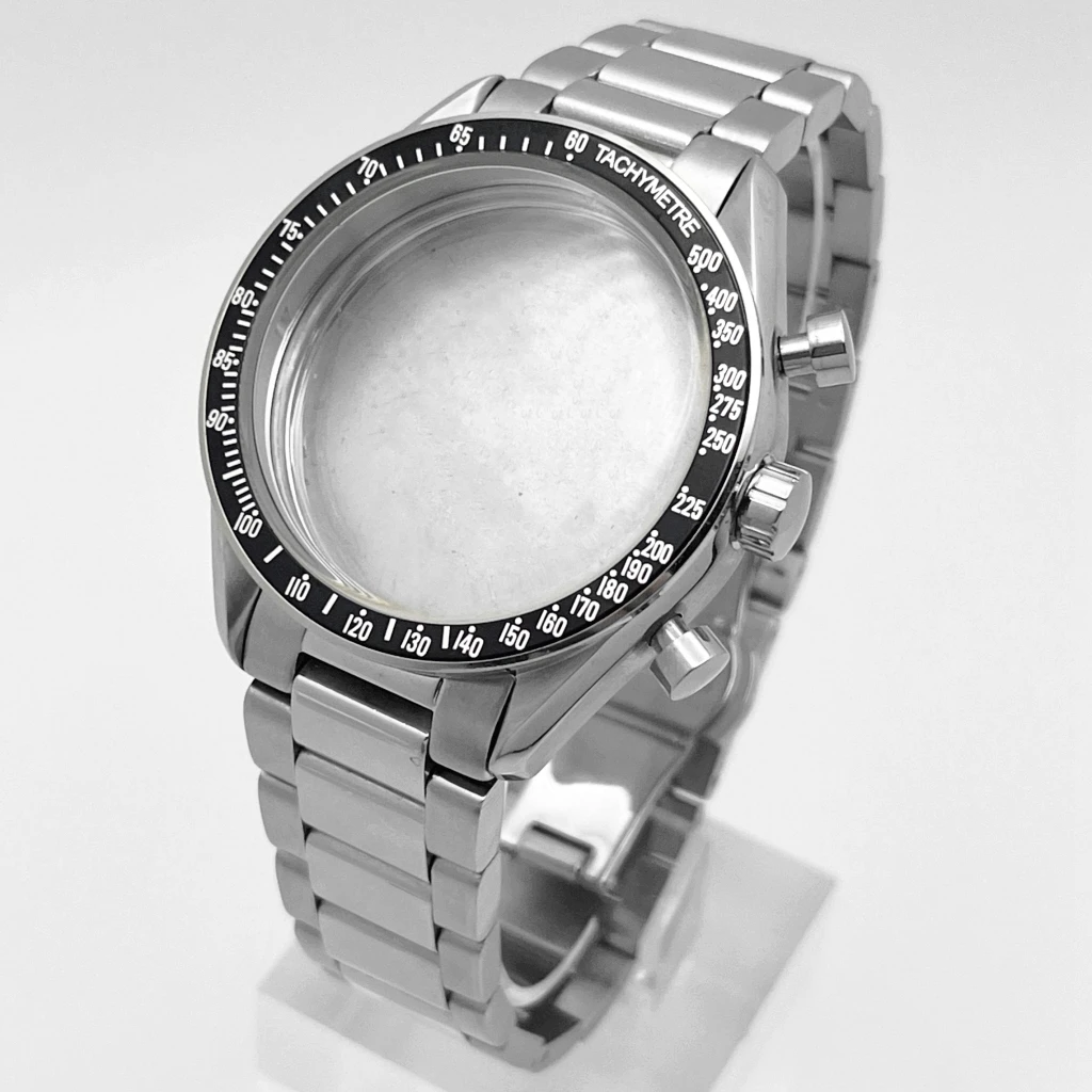 40mm-VK63-Case-Quartz-Watch-Case-Stainless-Steel-Strap-Aluminum-Bezel ...