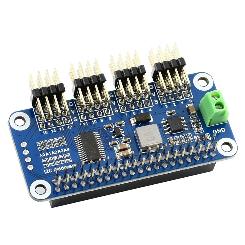 Waveshare Servo Driver HAT (B) For Jetson Nano And Raspberry Pi Zero ...
