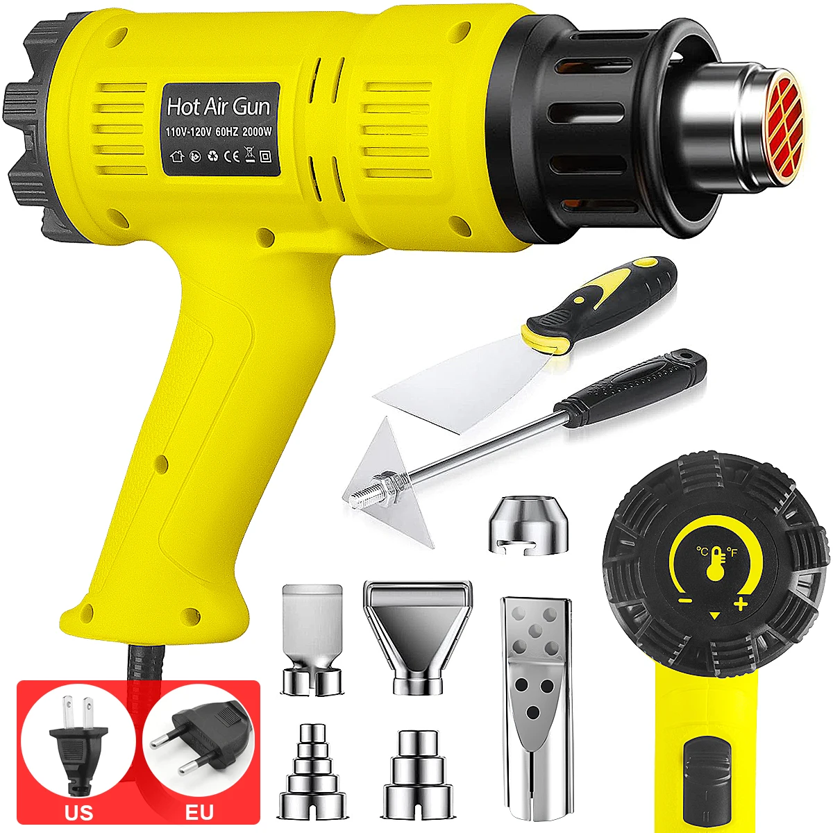 Heat-Gun-2000W-Fast-Heating-Heavy-Duty-Hot-Air-Gun-Kit-Variable ...