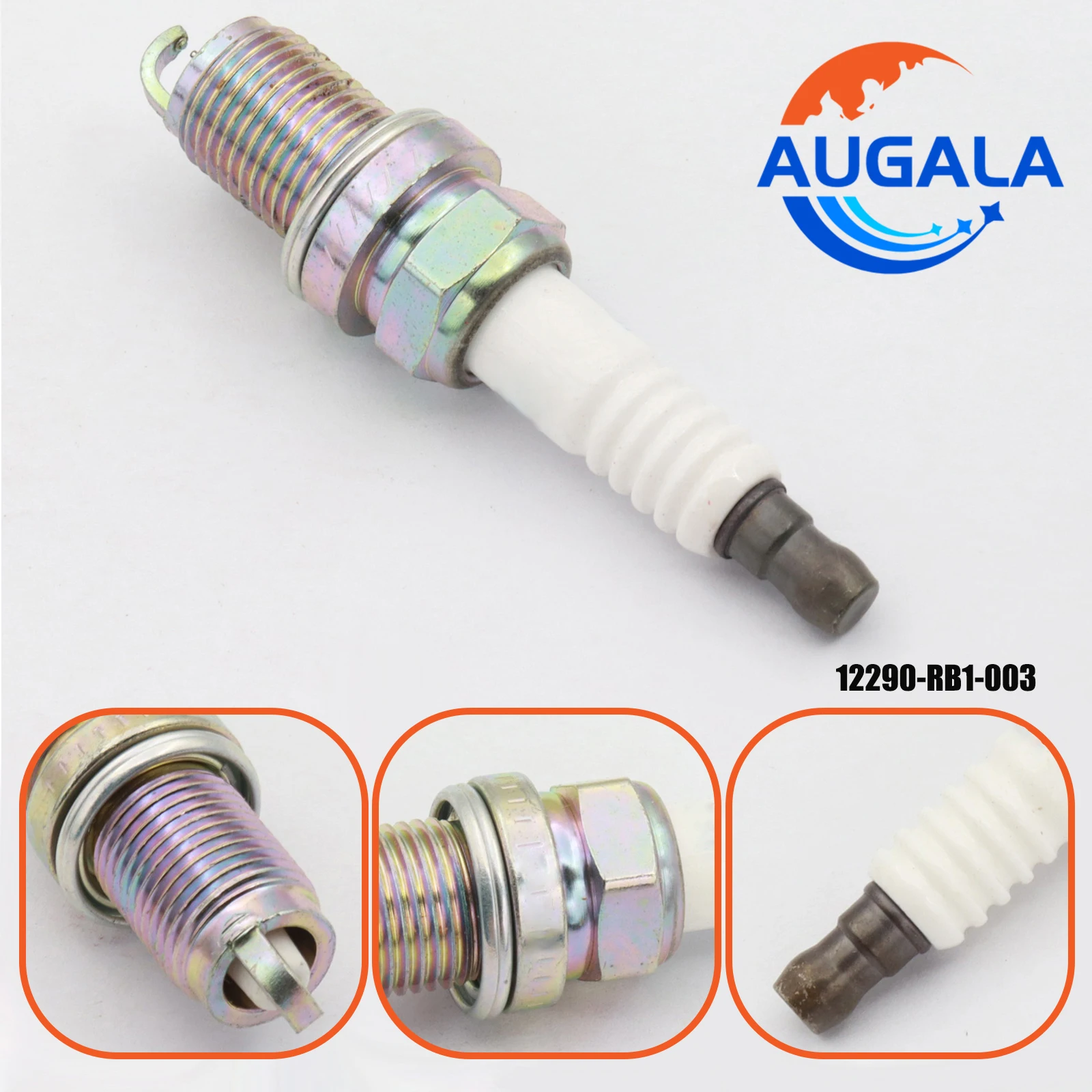 AUGALA-Single-Iridium-Spark-Plugs-12290-RB1-003-IZFR6K13-For-Honda-1-5L ...