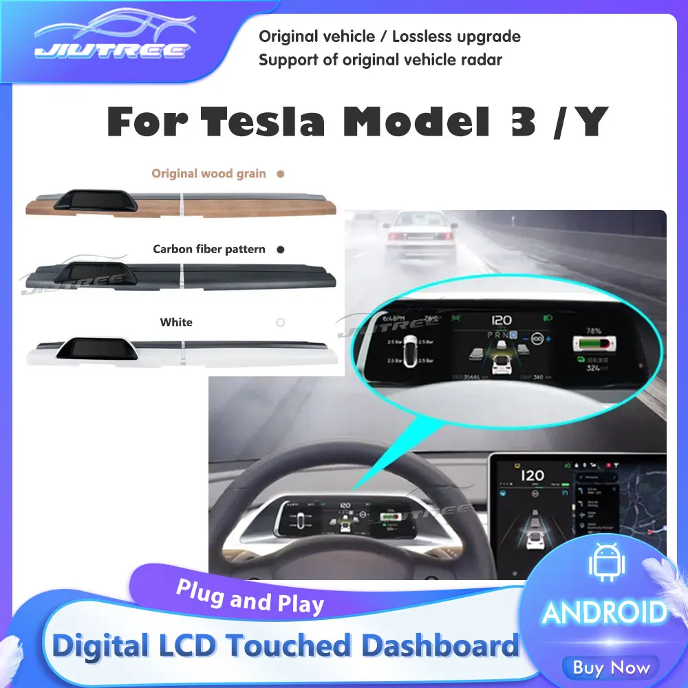 For Tesla Model 3 Y 2019-2021 Digital LCD Touched Dashboard Panel ...