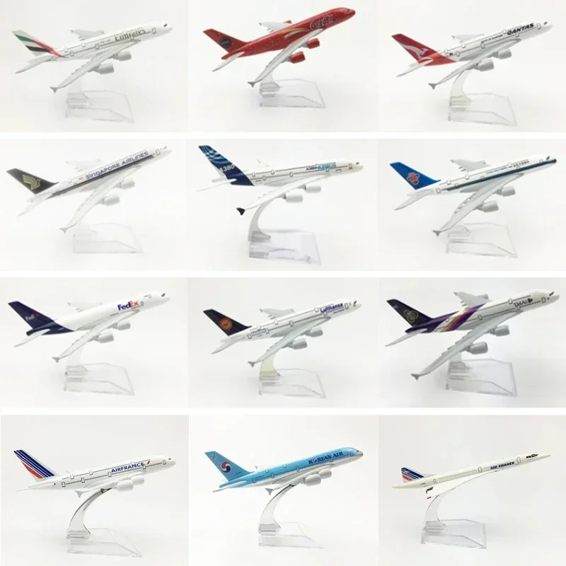 2024-New-16cm-Boeing-B747-B787-Airbus-A380-Model-Airplane-Kits-Gift ...