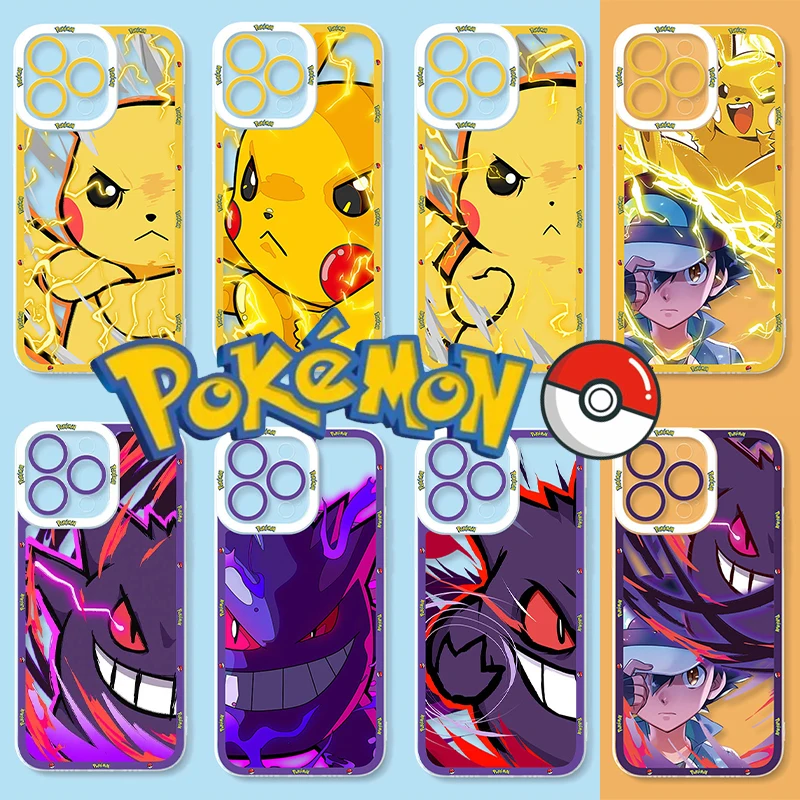 Bonita funda de teléfono suave p-pokemon para Xiaomi Redmi Note 14 12 ...